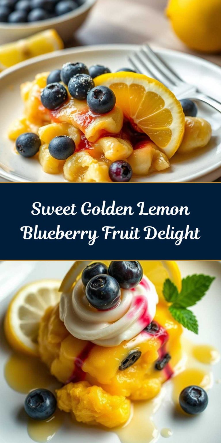 Sweet Golden Lemon Blueberry Fruit Delight – Alchemicbites