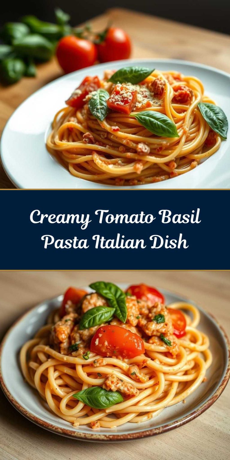 Creamy Tomato Basil Pasta Italian Dish – Alchemicbites