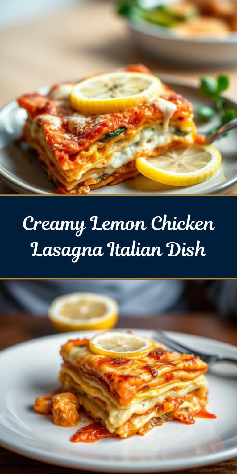 Creamy Lemon Chicken Lasagna Italian Dish – Alchemicbites