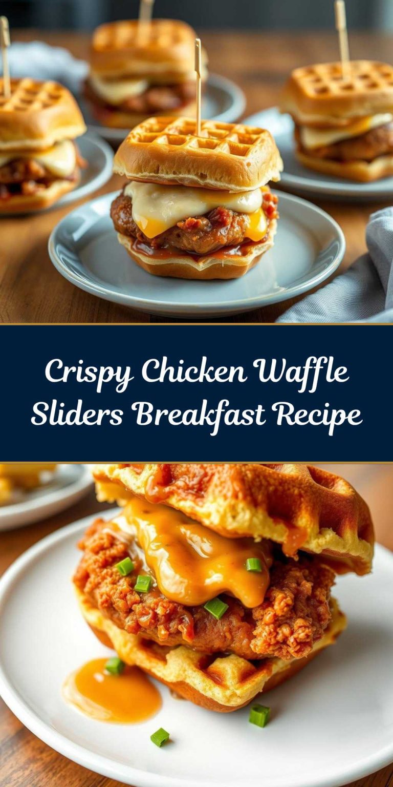 Crispy Chicken Waffle Sliders Breakfast Recipe – Alchemicbites