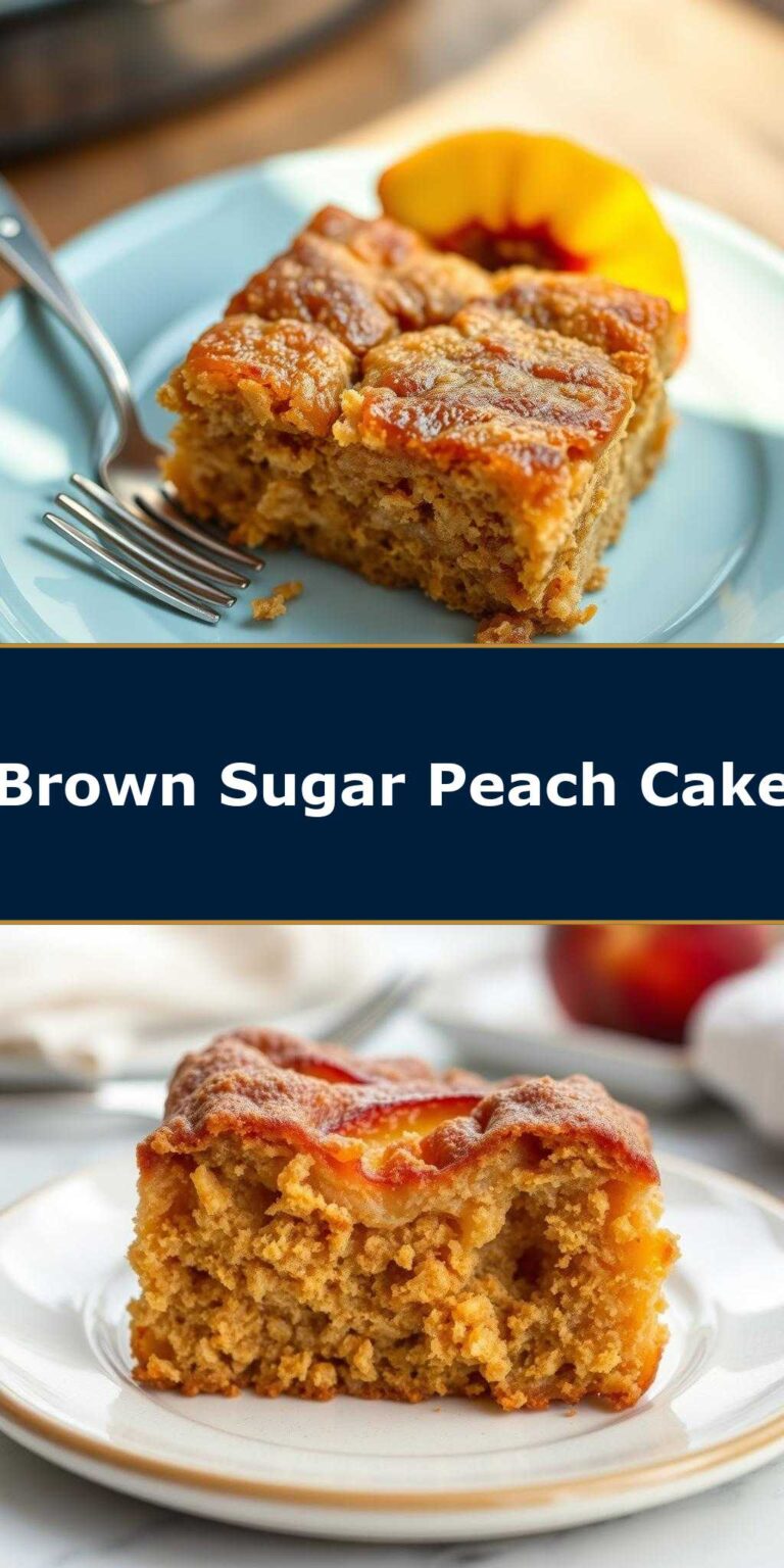 Brown Sugar Peach Cake – Alchemicbites